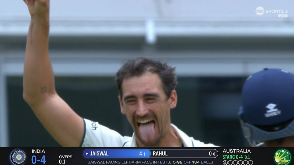 Watch: Mitchell Starc mocks Yashasvi Jaiswal after dismissing him again