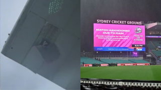 Watch: Roof collapse forces cancellation of Sydney Sixers vs Sydney ...