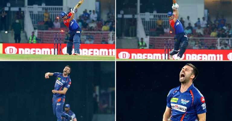 LSG vs DC: Watch - Mark Wood Bamboozles Prithvi Shaw And Mitchell Marsh ...
