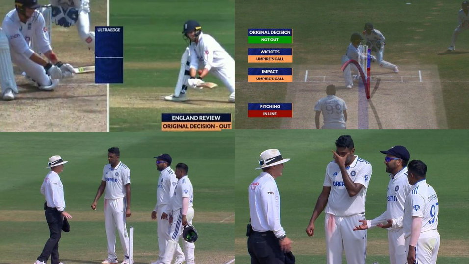 Huge DRS controversy in Vizag Test! England's Tom Hartley declared not ...